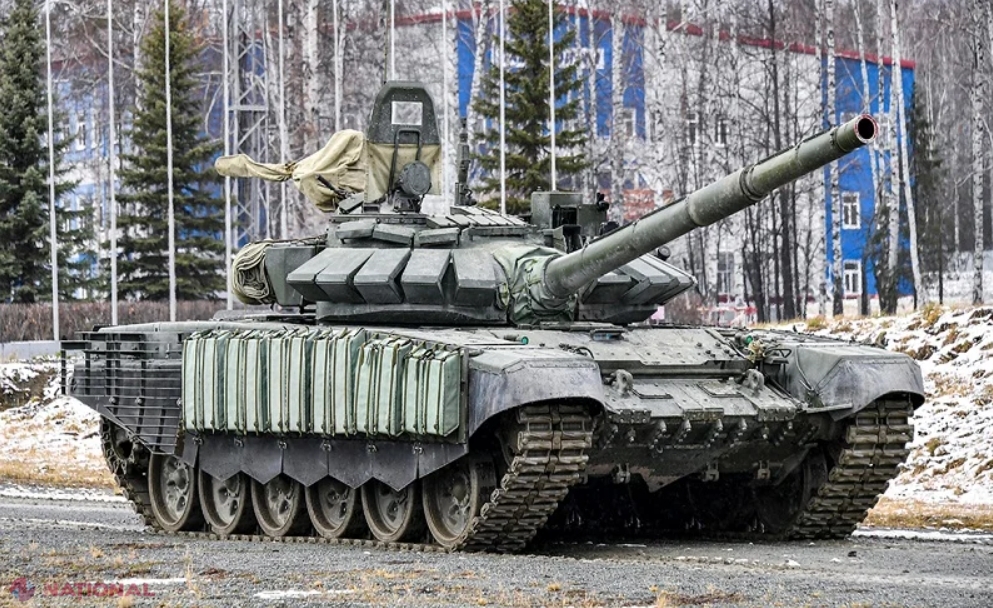VIDEO // Tancul rusesc T-72B3, care costă 3 000 000 de dolari, o ...