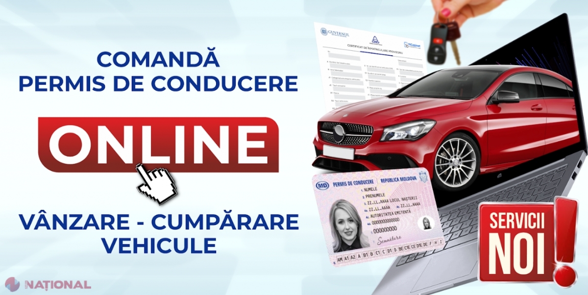 NOU // Permisul de conducere va putea fi solicitat online, la fel ca și efectuarea tranzacțiilor ...