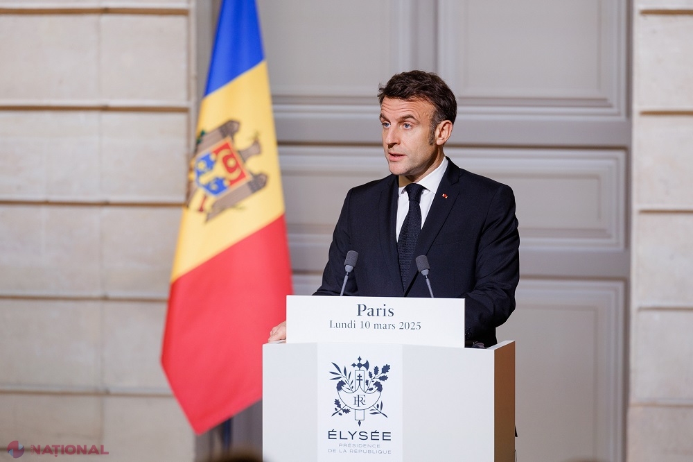 Macron condamnă eforturile Rusiei de a destabiliza Republica Moldova și ...