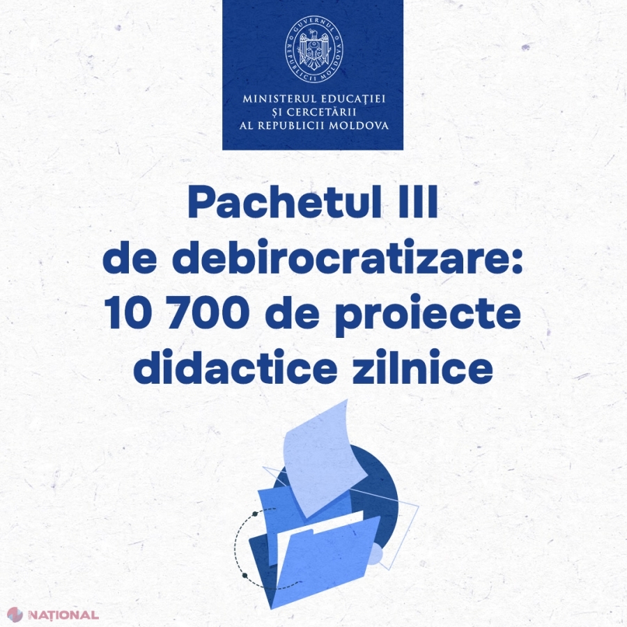 MEC sprijină profesorii cu mii de proiecte didactice pentru a reduce birocrația în școli și ...