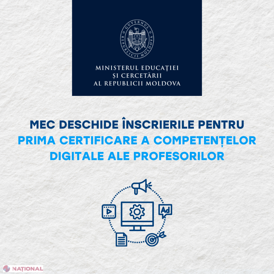 Profesorii din Moldova își pot certifica gratuit competențele digitale: înscrieri deschise ...
