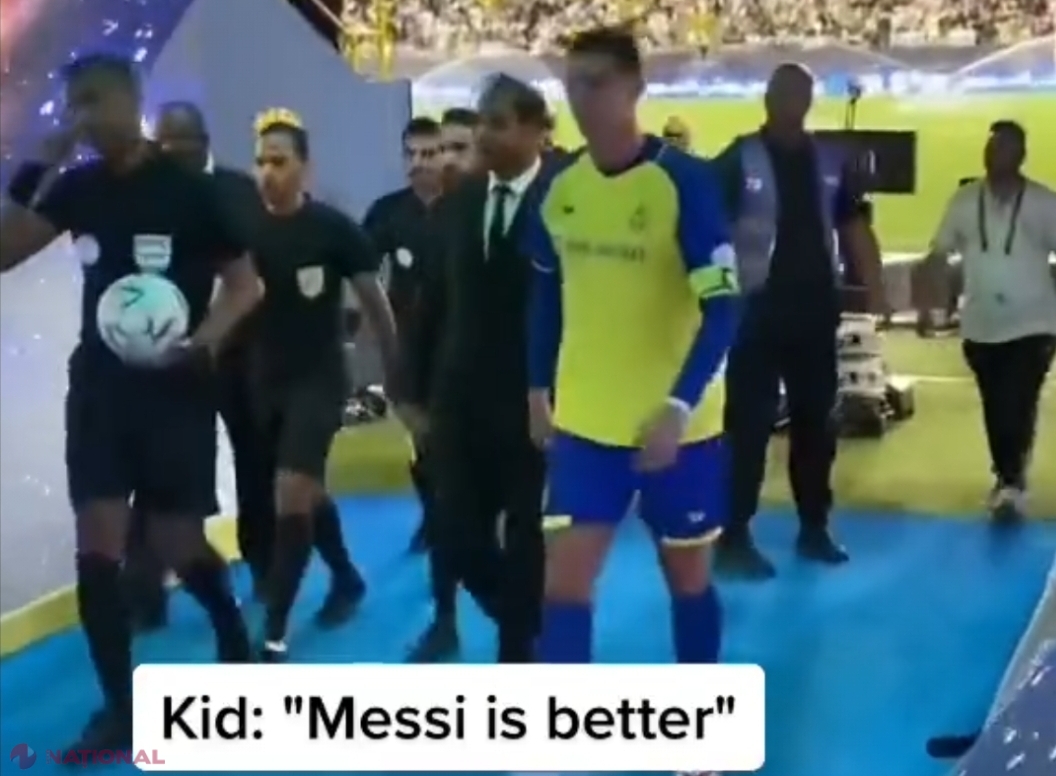 VIDEO // Un copil a strigat către Ronaldo: "Messi e mult mai bun ...