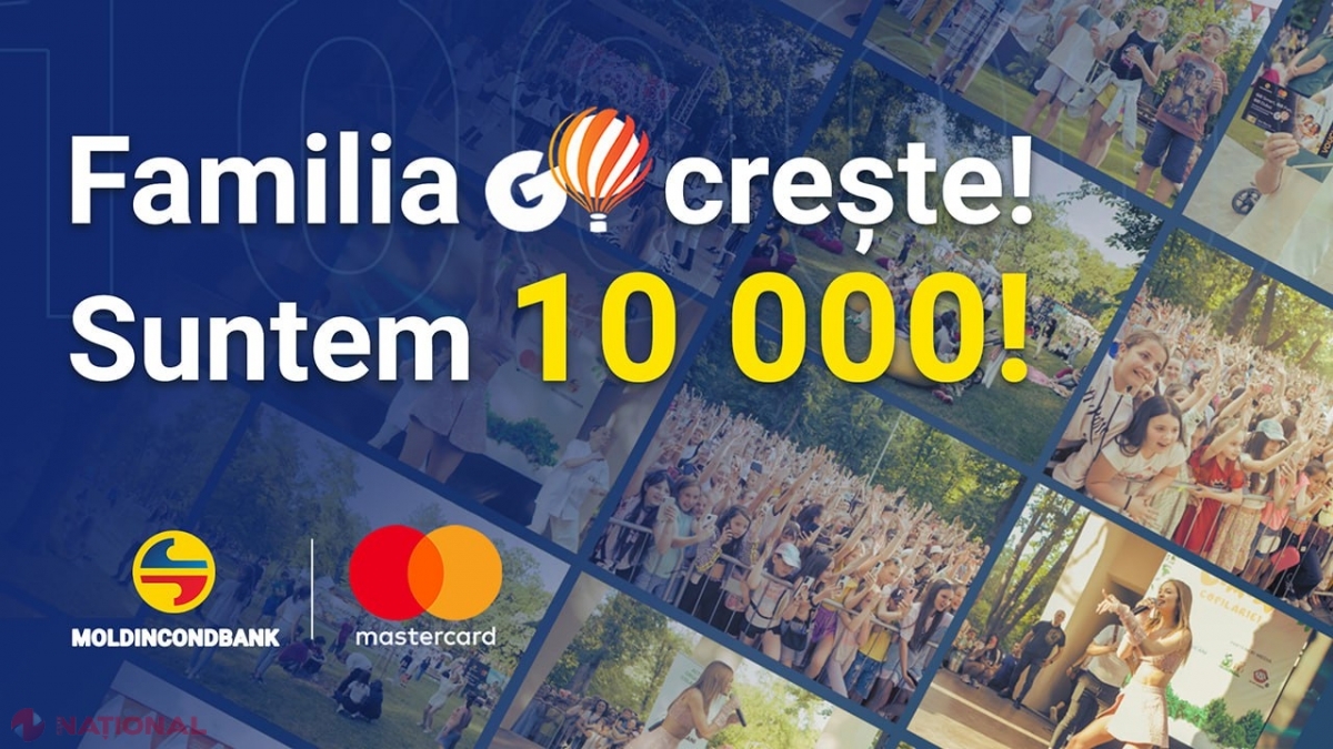Familia Mastercard GO de la Moldindconbank CREȘTE. Peste 10 000 de copii și adolescenți folosesc ...