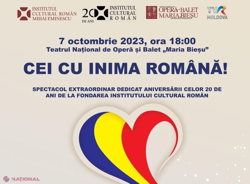 „Cei cu inima ROMÂNĂ!” – spectacol extraordinar dedicat aniversării celor 20 de ani de la ...