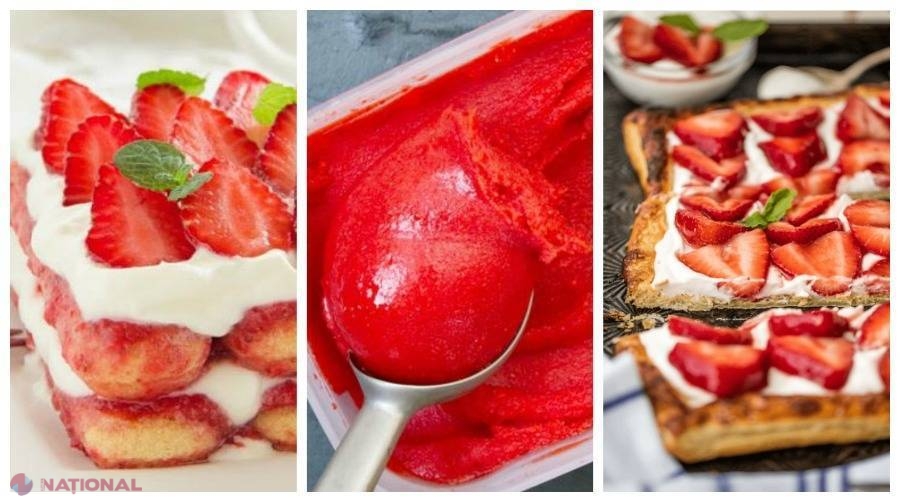 FOTO // Deserturi DELICIOASE cu căpşuni. Cele mai simple combinaţii ...