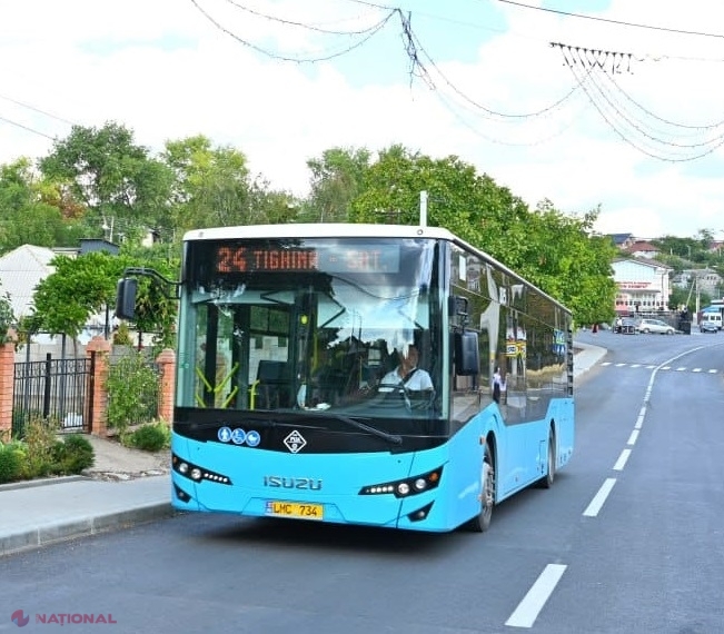 Orar NOU pentru ruta municipală de autobuz nr. 24, care duce la Colonița