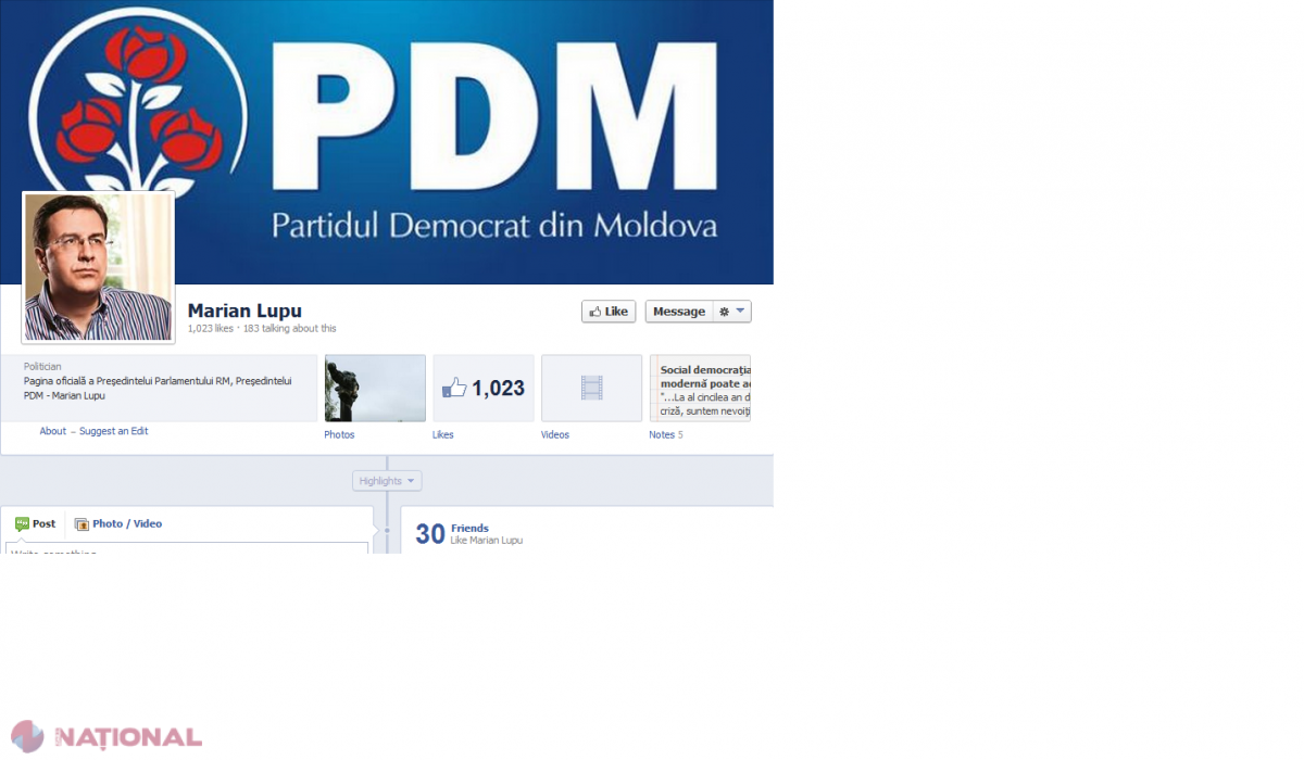 FOTO // „Președintele Parlamentului” Lupu e sub Filat la capitolul prieteni