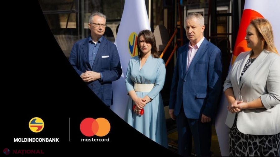 Moldindconbank și Mastercard au lansat plățile contactless în troleibuzele din Bălți: Alexander ...