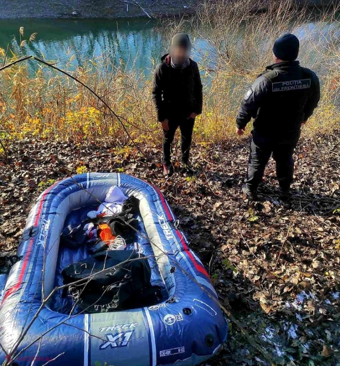 Un străin a vrut să treacă ilegal Prutul cu o barcă gonflabilă pentru a ...